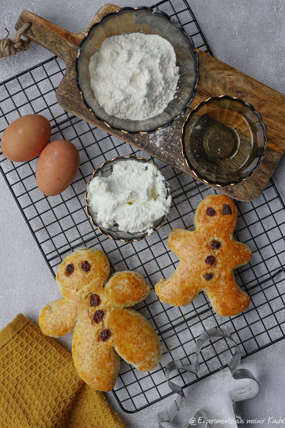 Weckmänner Rezept mit Quark-Öl-Teig