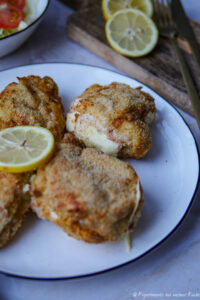 Hähnchen Cordon Bleu aus der Heißluftfritteuse
